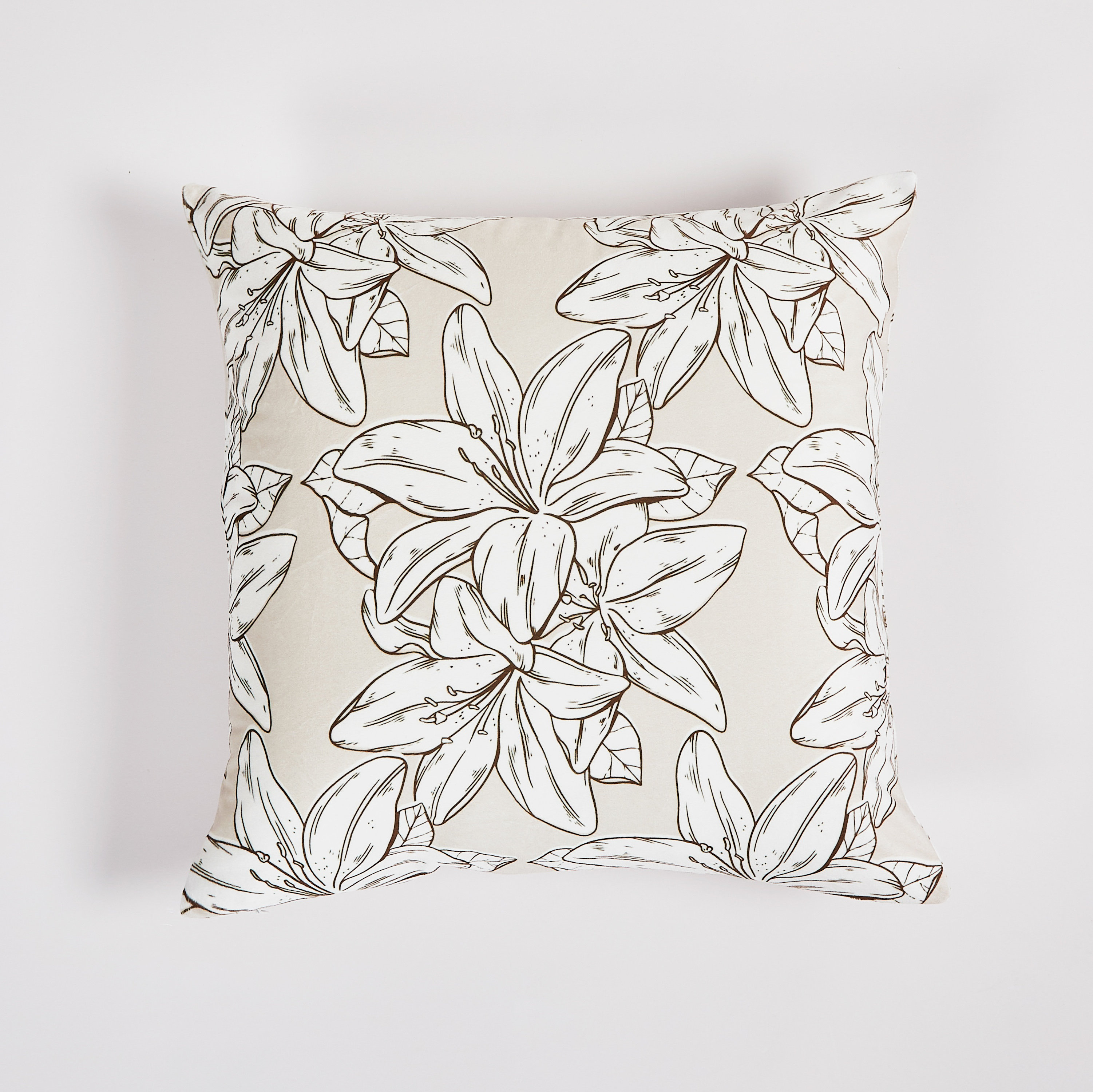 Cloudote™ Floral Cream Throw Pillow 20" | Wayfair